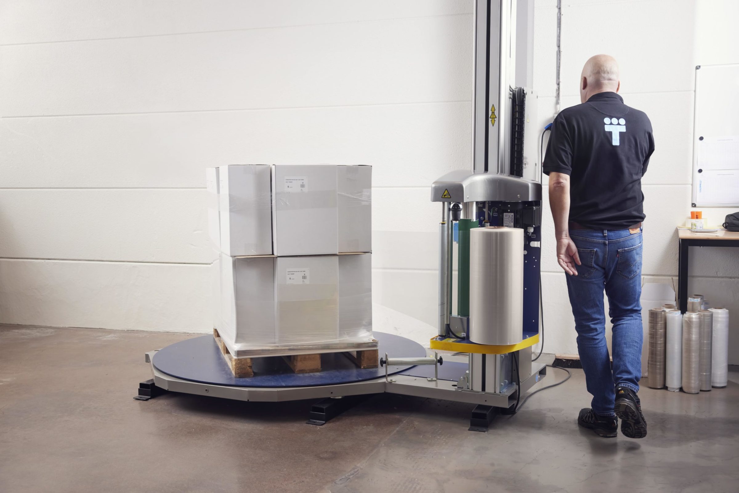 Emballage : un film étirable machine en grande partie recyclé pour l ...